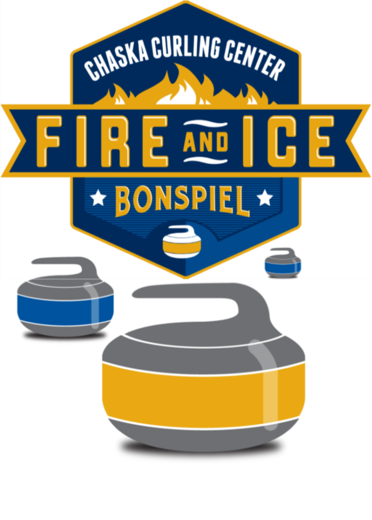 Bonspiel Logo with Rocks - Chaska Curling Center